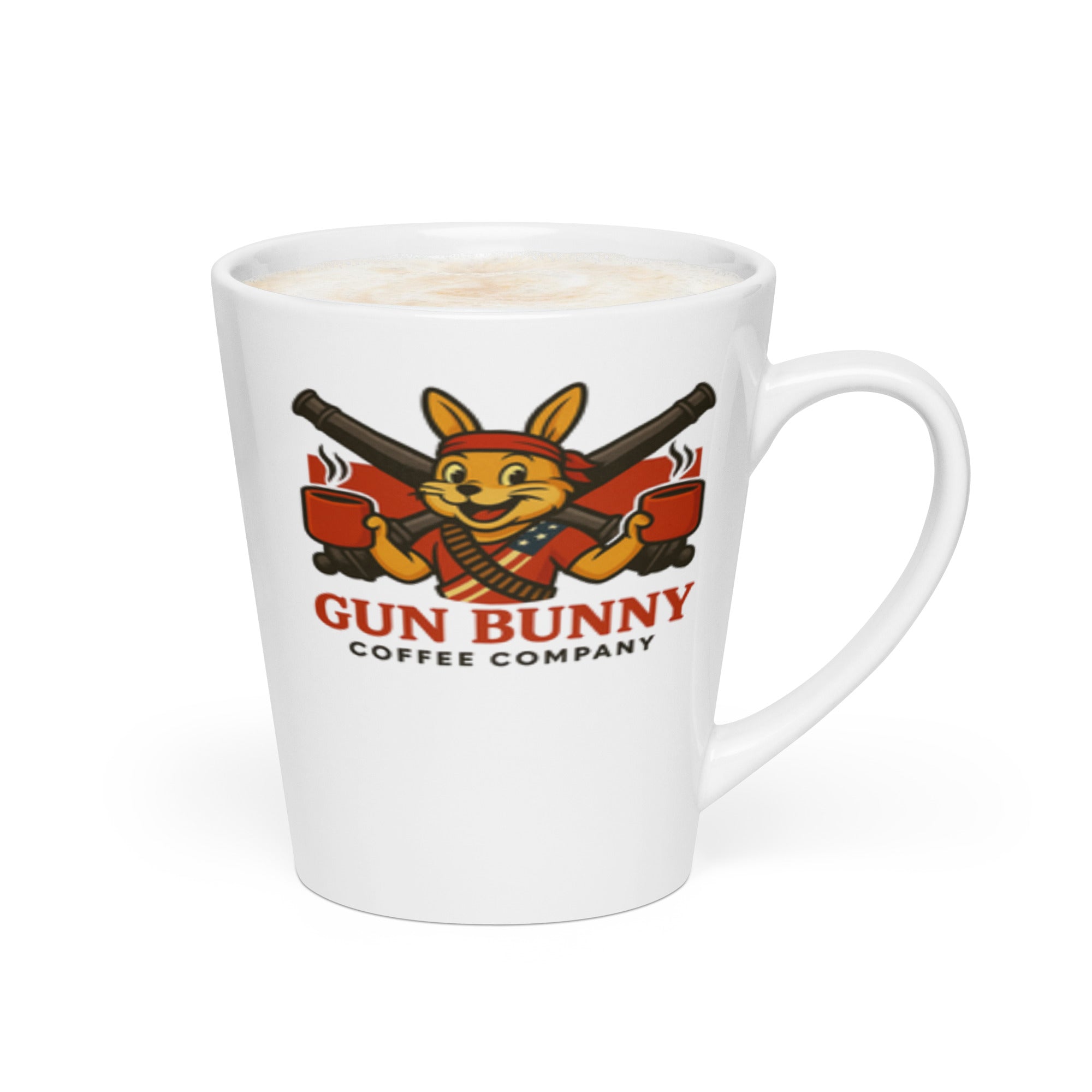 Latte mug – Gun Bunny
